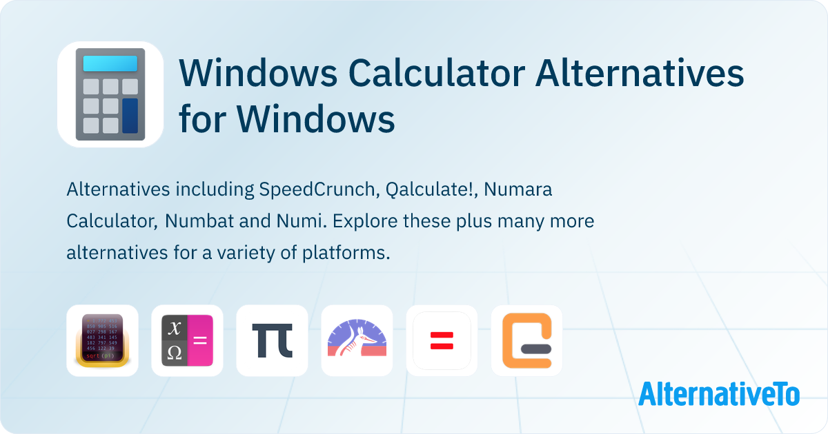 Windows Calculator Alternatives for Windows: Top 12 Calculators ...
