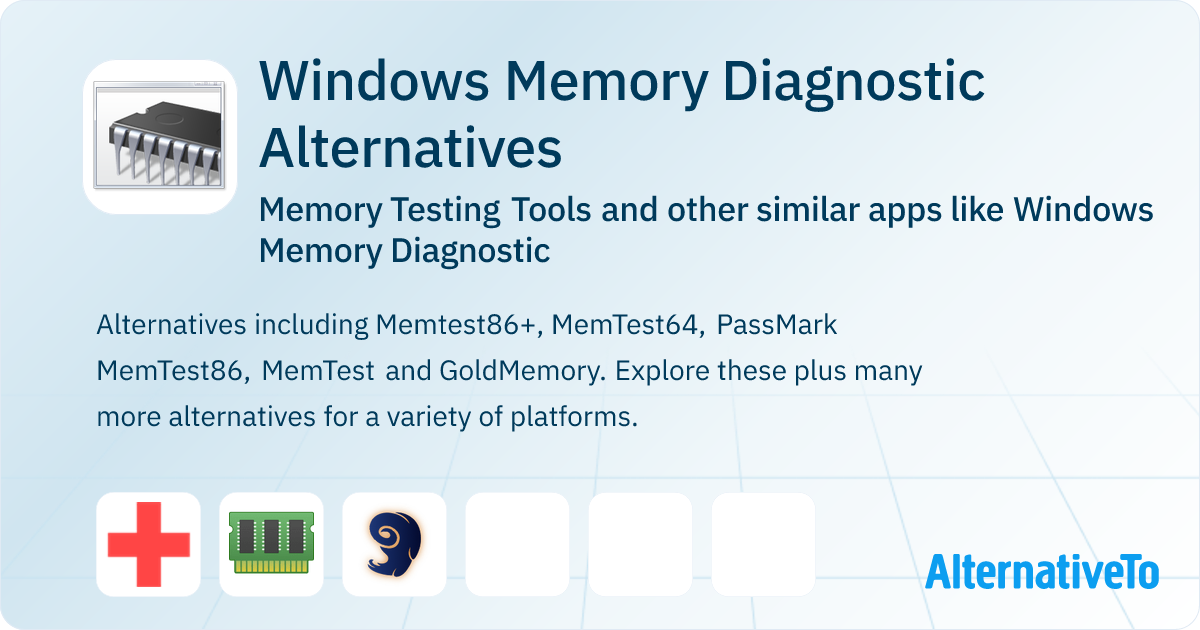 Windows Memory Diagnostic Alternatives: Top 10 Memory Testing Tools ...