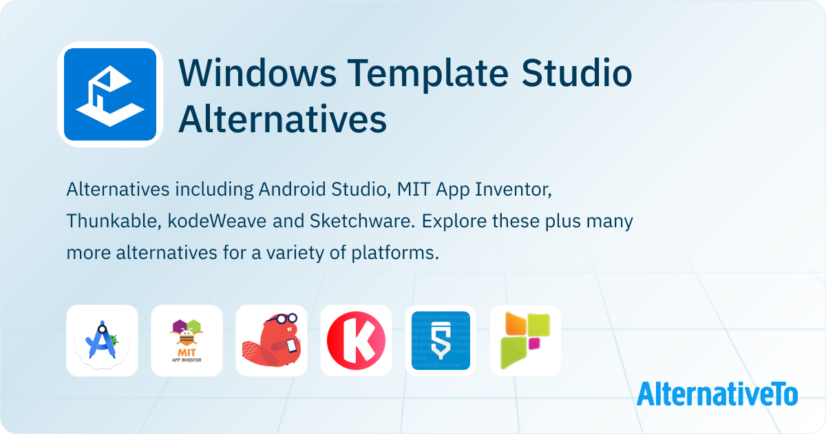 Windows Template Studio Alternatives - Explore Similar Software ...