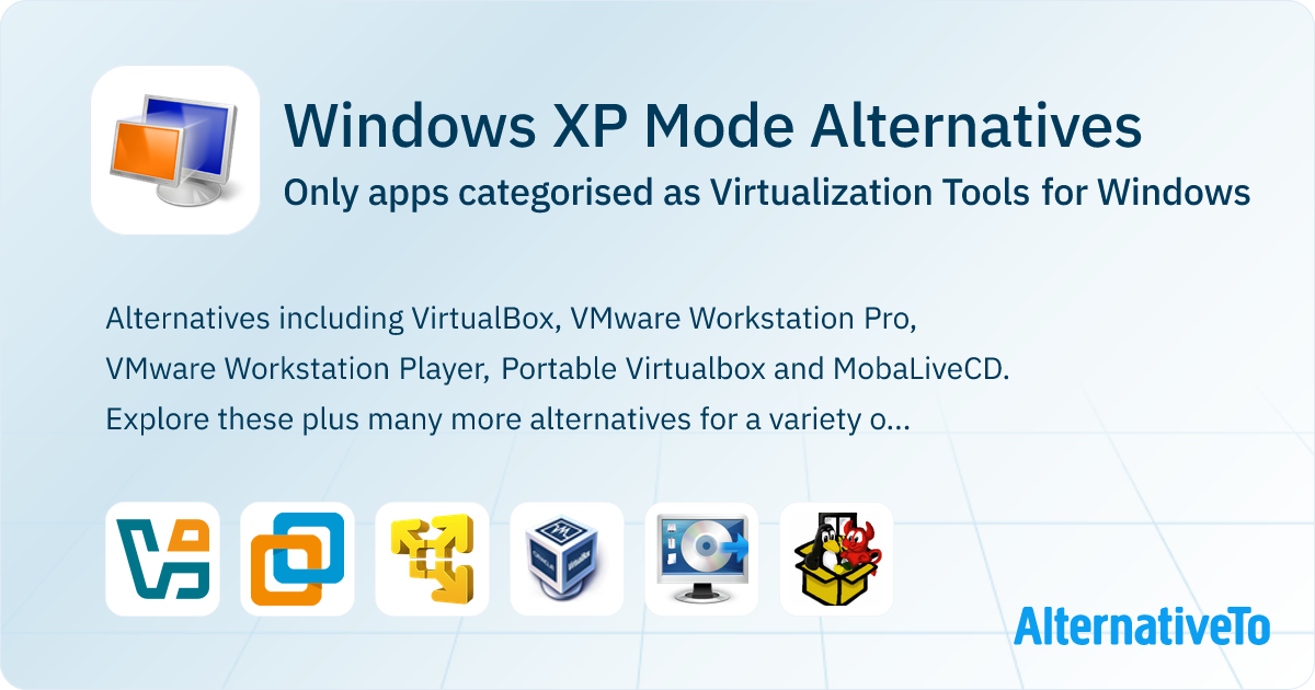 Windows XP Mode Alternatives for Windows: Top 8 Virtualization Tools ...