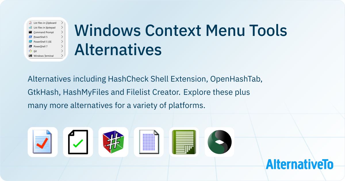 Windows Context Menu Tools Alternatives - Explore Similar Software ...