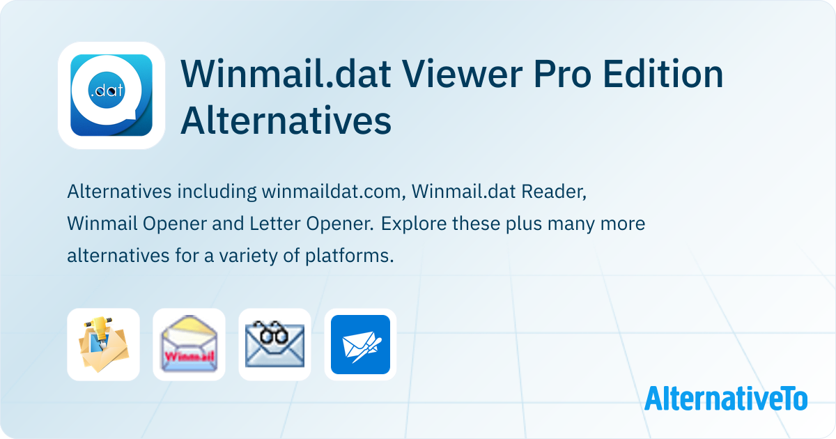 Winmail.dat Viewer Pro Edition Alternatives - Explore Similar Software ...
