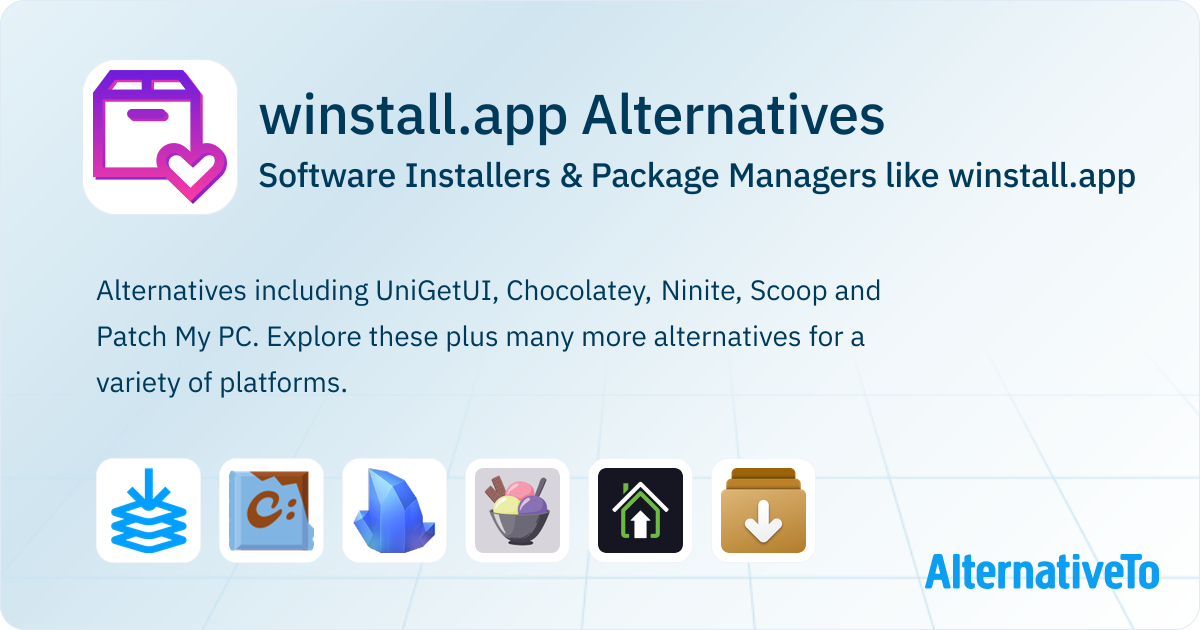 winstall.app Alternatives: Top 9 Software Installers | AlternativeTo