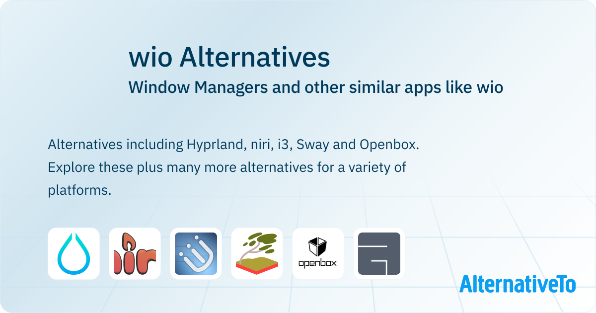 wio Alternatives: Top 12 Window Managers & Similar Apps | AlternativeTo