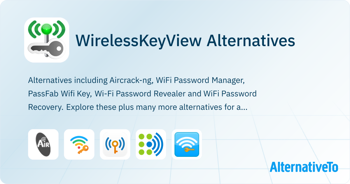 WirelessKeyView Alternatives - Explore Similar Software | AlternativeTo