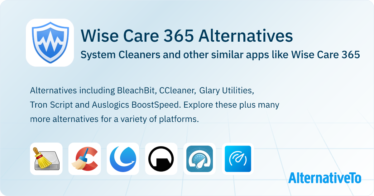 Wise Care 365 Alternatives: Top 12 System Cleaners & Similar Apps ...