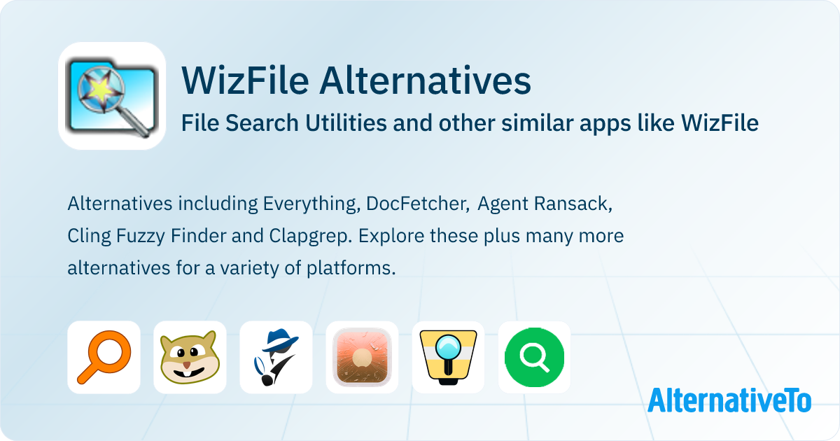 WizFile Alternatives: Top 12 File Search Utilities & Similar Apps ...