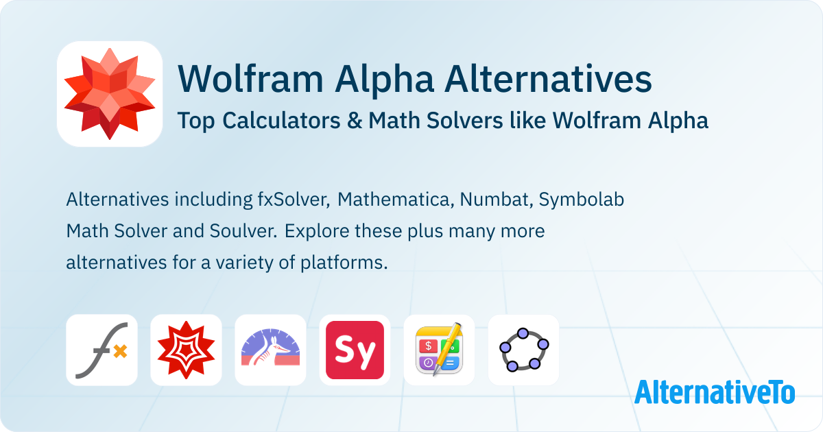 Great Wolfram Alpha Alternatives: Top Calculators & Math Solvers in ...