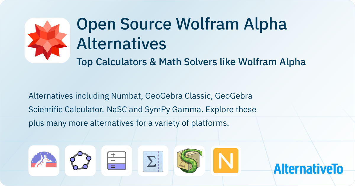 Open Source Wolfram Alpha Alternatives: Top 13 Calculators & Math ...