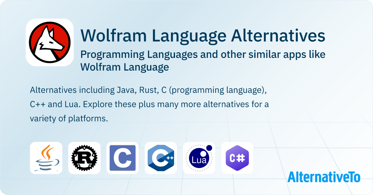 Wolfram Language Alternatives: Top 12 Programming Languages & Similar ...