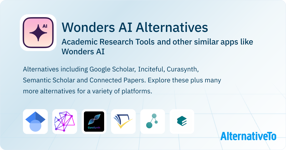 Wonders AI Alternatives: Top 12 Academic Research Tools & Similar ...