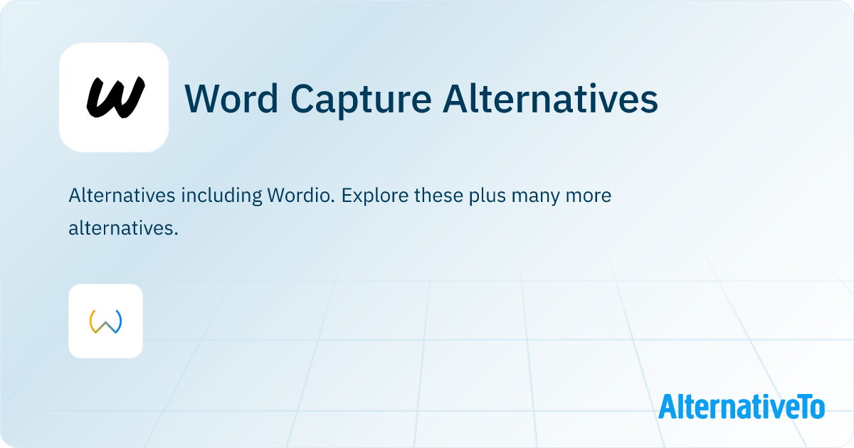 Word Capture Alternatives and Similar Apps | AlternativeTo