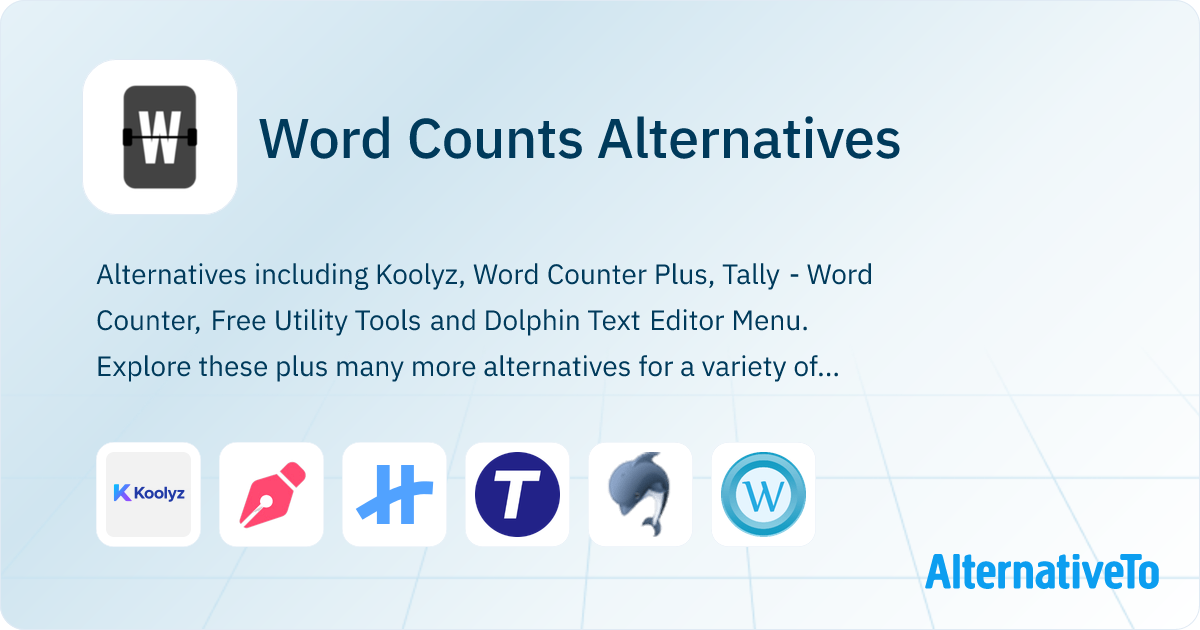 Word Counts Alternatives - Explore Similar Sites & Apps | AlternativeTo