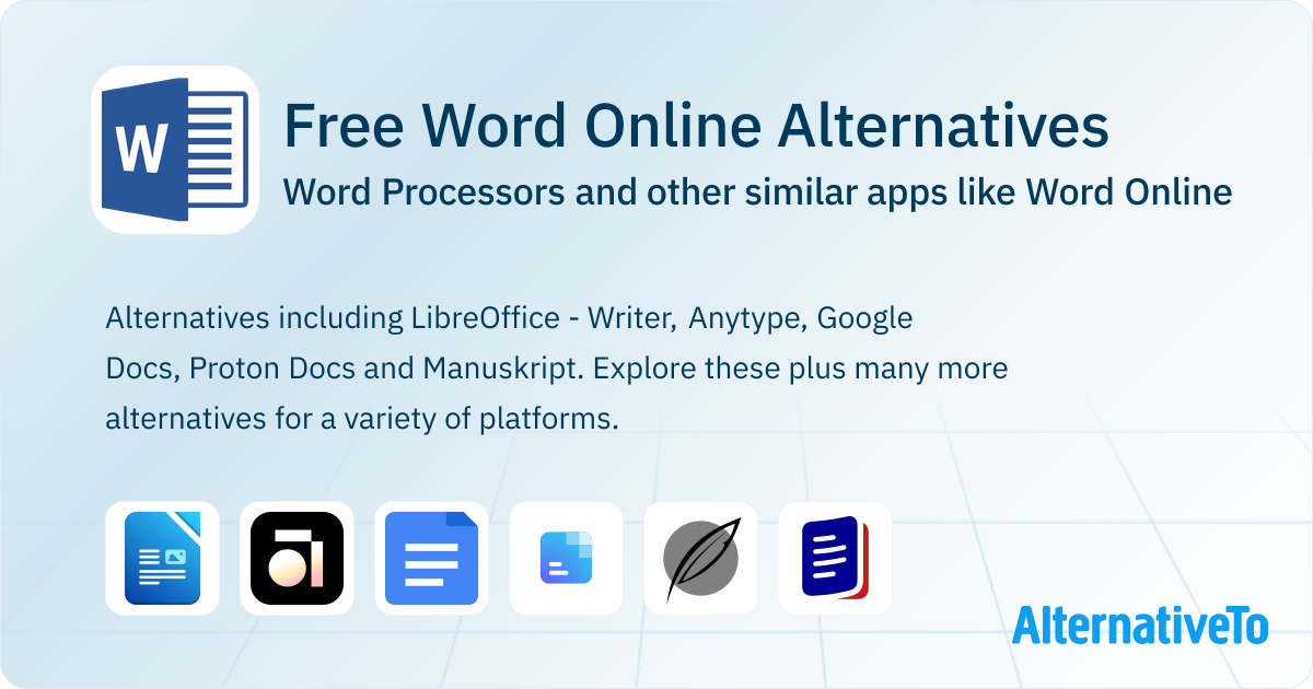 Free Word Online Alternatives: Top 12 Word Processors & Similar Apps ...