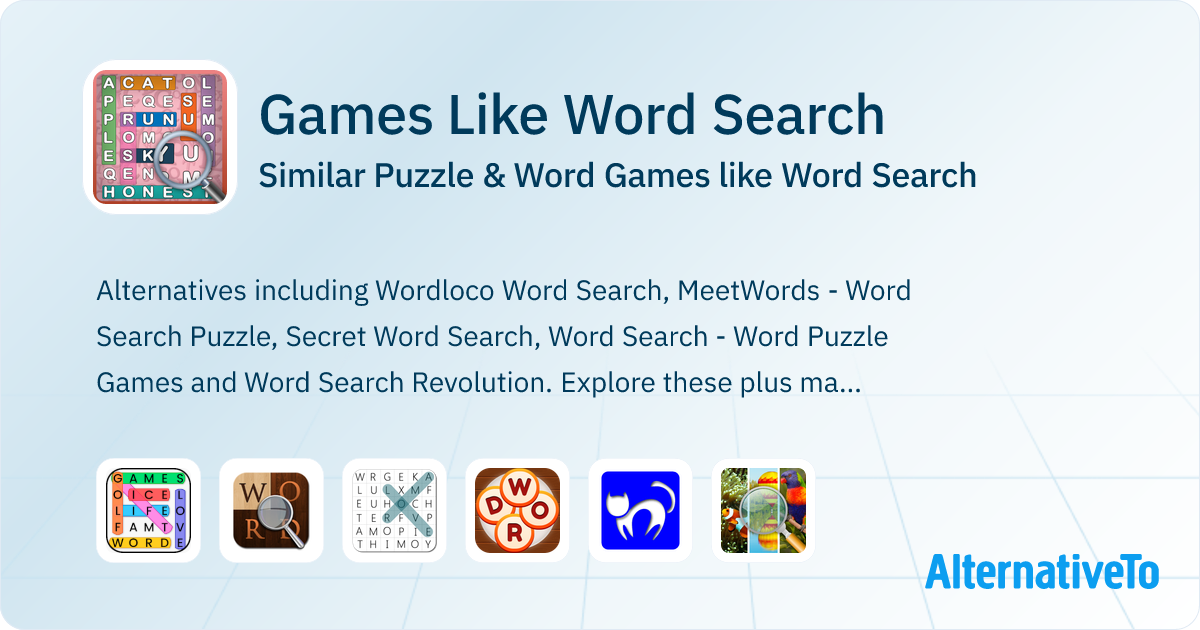 Games Like Word Search: Similar Puzzle & Word Games 2025 | AlternativeTo