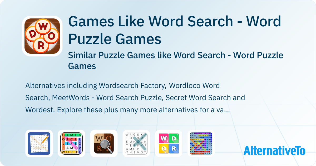 Games Like Word Search - Word Puzzle Games: Similar Puzzle Games 2025 ...