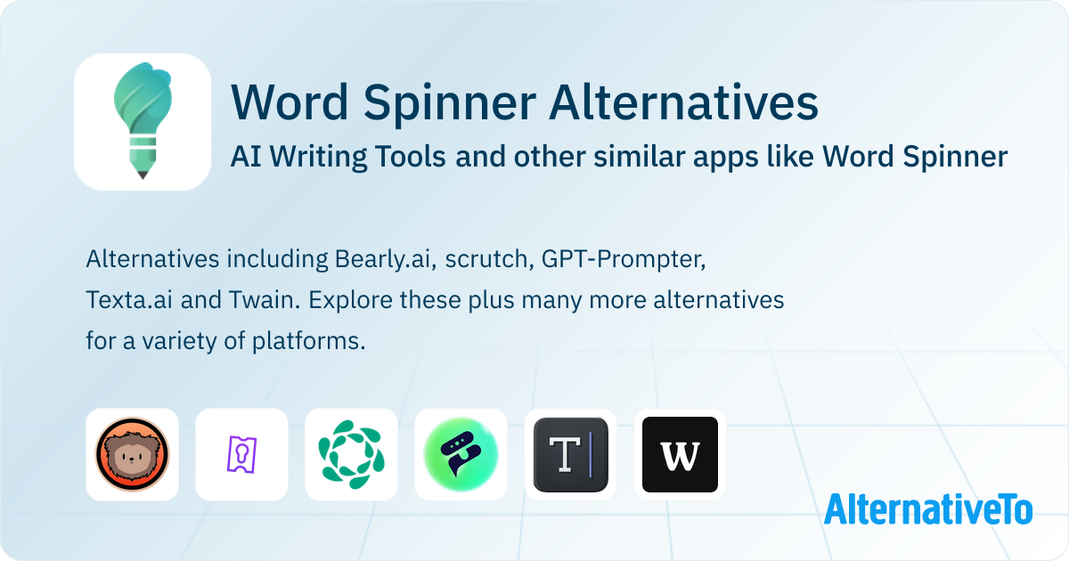 Word Spinner Alternatives: Top 12 AI Writing Tools & Similar Websites ...