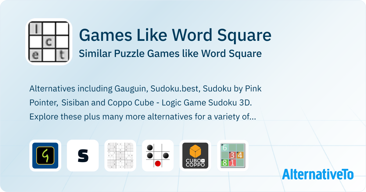 Games Like Word Square: Similar Puzzle Games 2026 | AlternativeTo