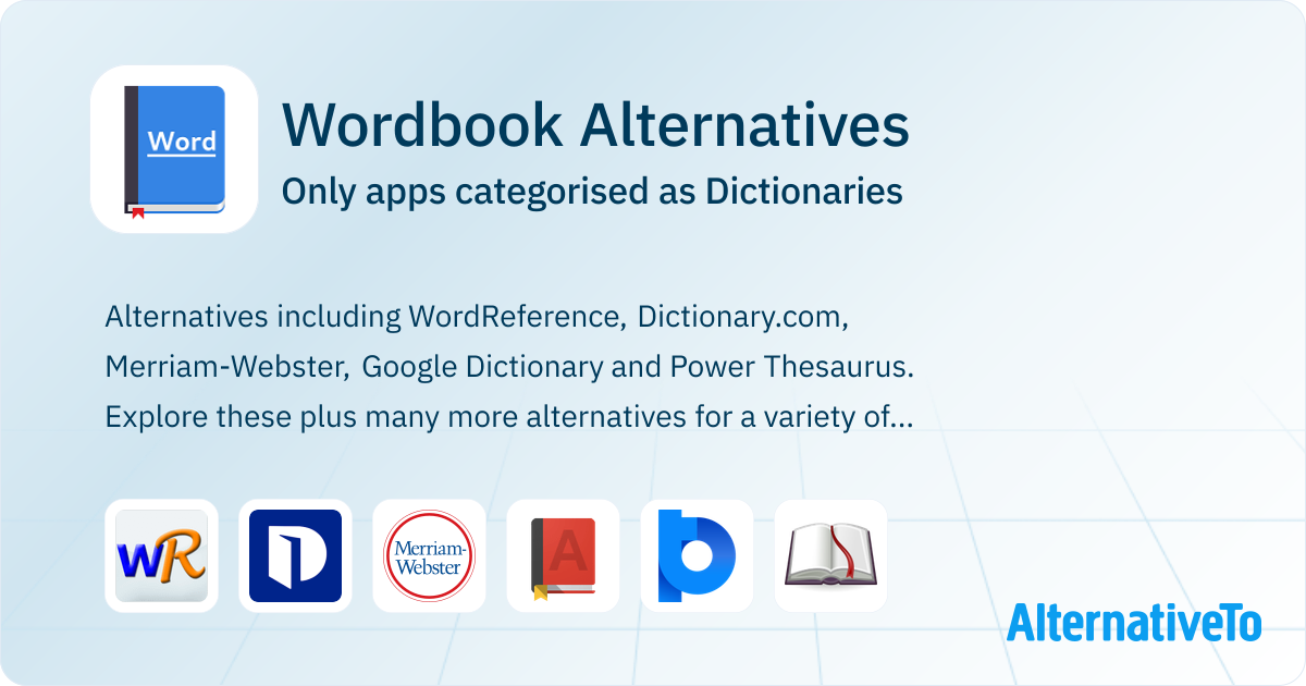 Wordbook Alternatives: Top 9 Dictionaries | AlternativeTo