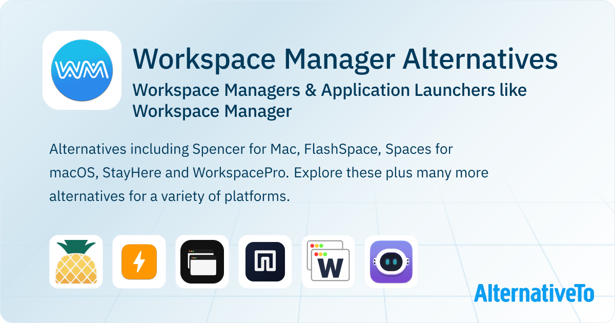 Workspace Manager Alternatives: Top 8 Workspace Managers | AlternativeTo
