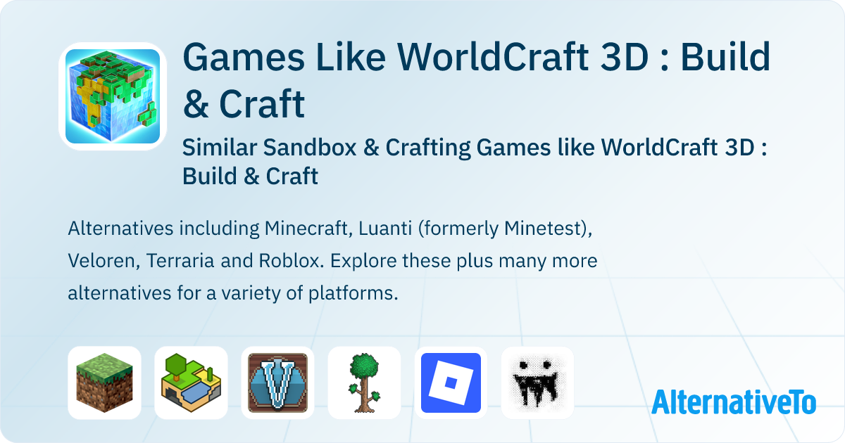 Games Like WorldCraft 3D: Build & Craft: Similar Sandbox Games 2026 ...