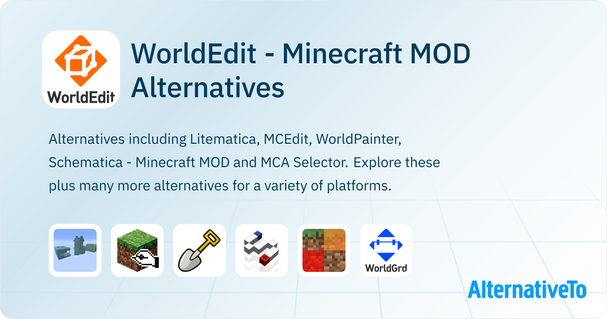 WorldEdit - Minecraft MOD Alternatives - Explore Similar Software ...
