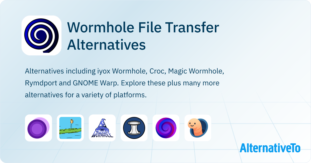 Wormhole File Transfer Alternatives and Similar Apps | AlternativeTo
