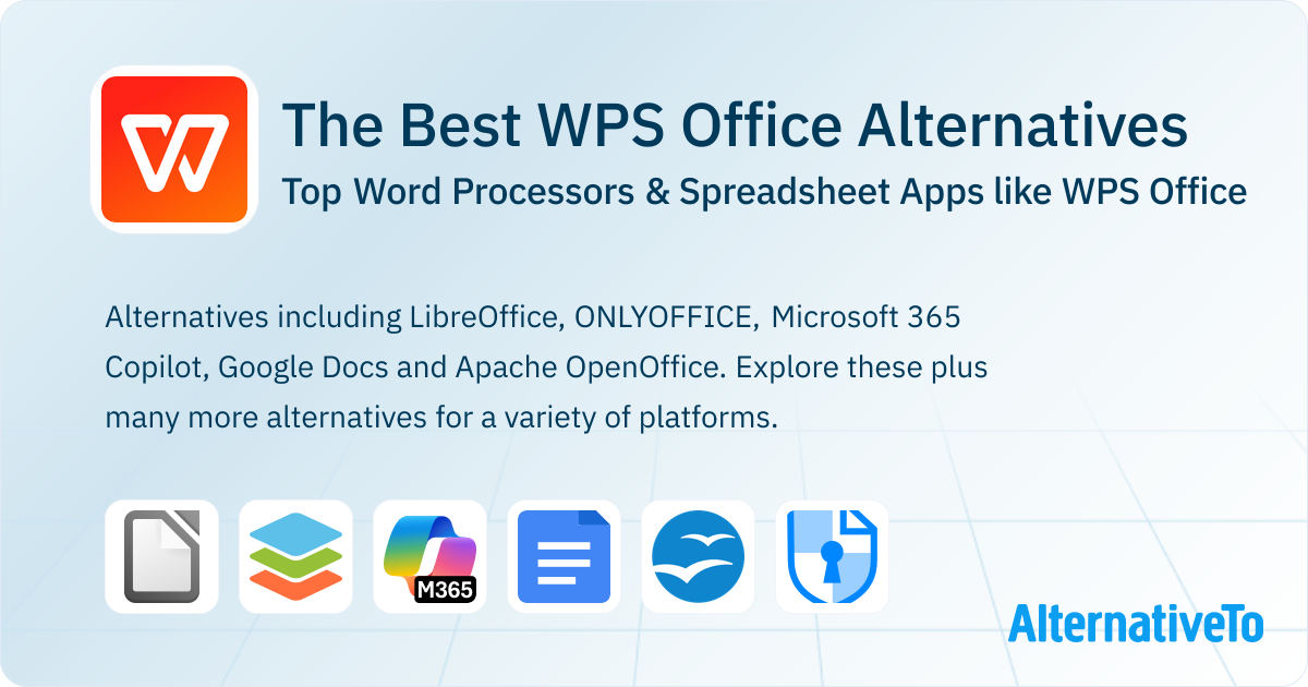 Best WPS Office Alternatives: Top Word Processors in 2026 | AlternativeTo