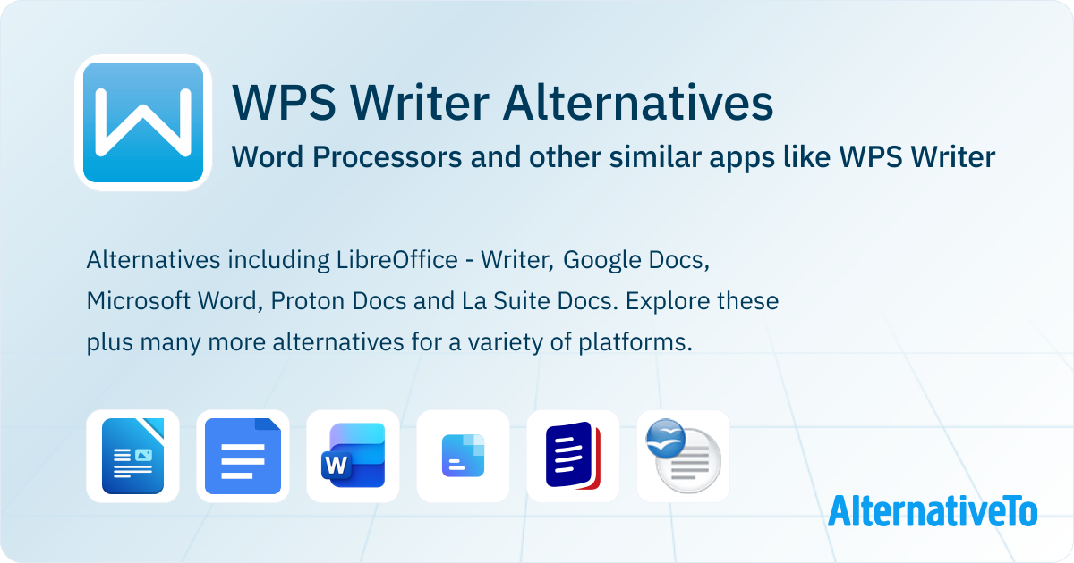 WPS Writer Alternatives: Top 12 Word Processors & Similar Apps ...