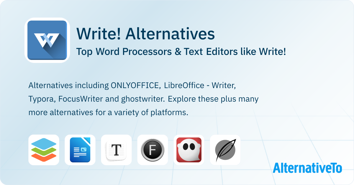 Great Write! Alternatives: Top Word Processors & Text Editors ...