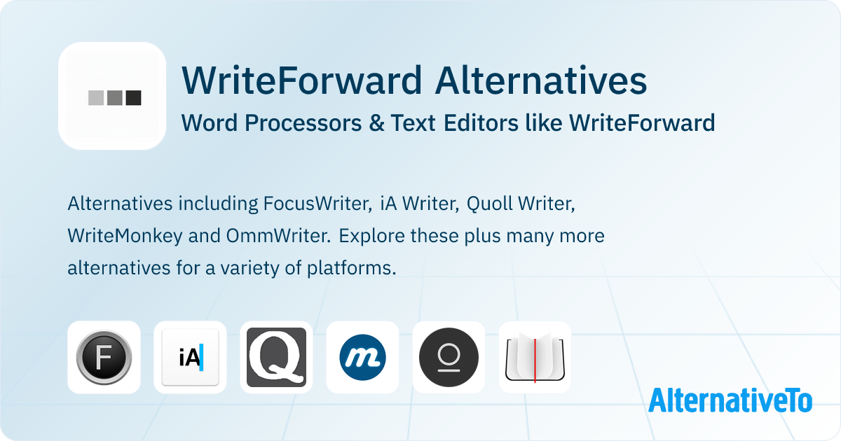 WriteForward Alternatives: Top 16 Word Processors | AlternativeTo