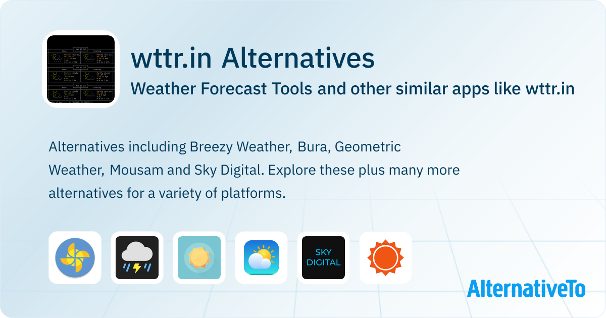 wttr.in Alternatives: Top 12 Weather Forecast Tools & Similar Apps ...