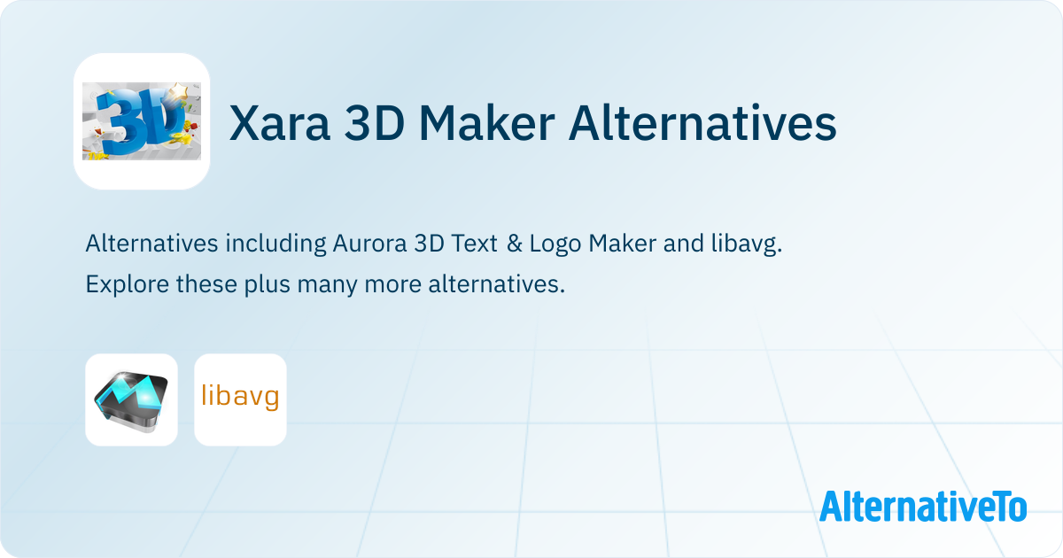 Xara 3D Maker Alternatives - Explore Similar Software | AlternativeTo