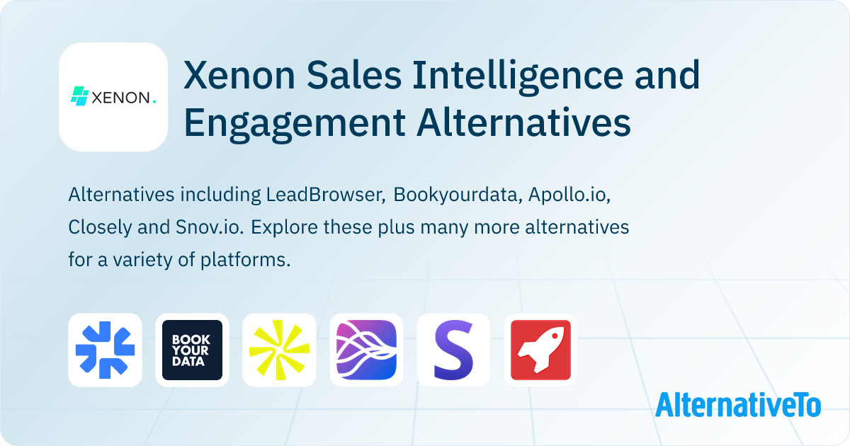 Xenon Sales Intelligence and Engagement Alternatives - Explore Similar ...