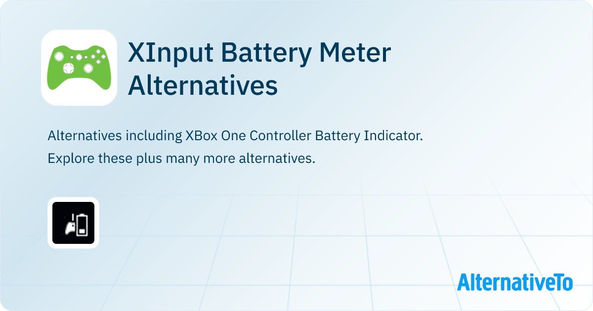 XInput Battery Meter Alternatives - Explore Similar Software ...