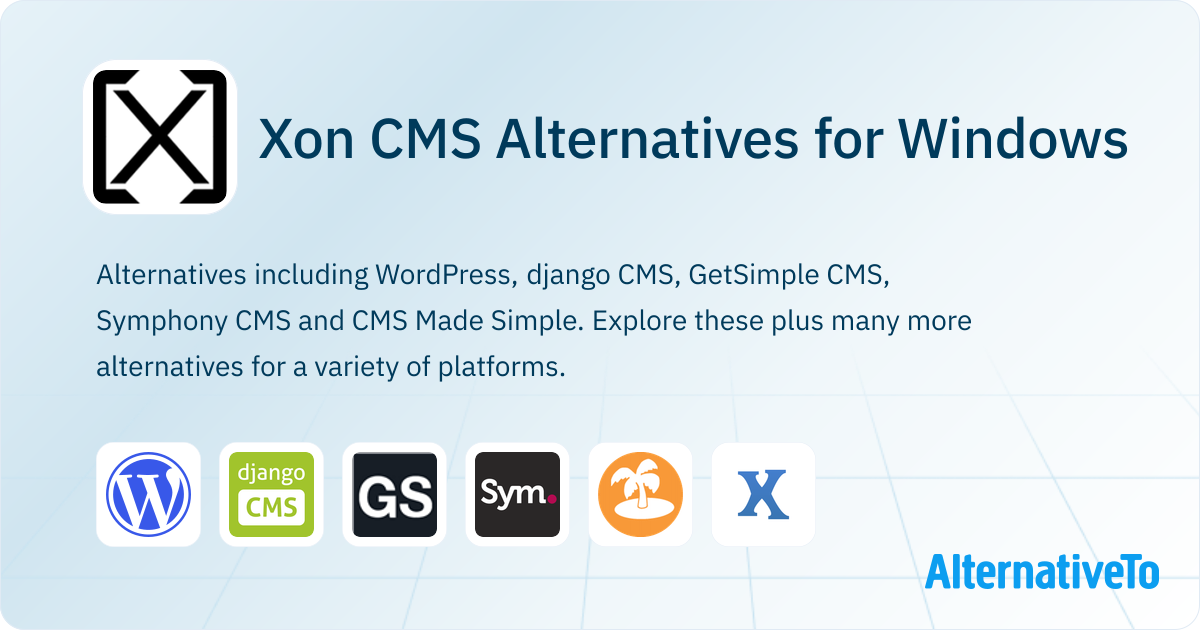Xon CMS Alternatives for Windows: CMS & Blog Publishing Tools - Page 2 ...