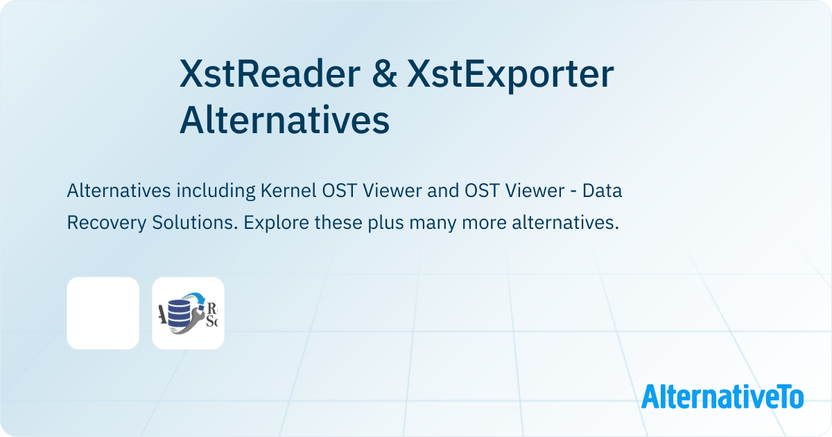 XstReader & XstExporter Alternatives - Explore Similar Software ...