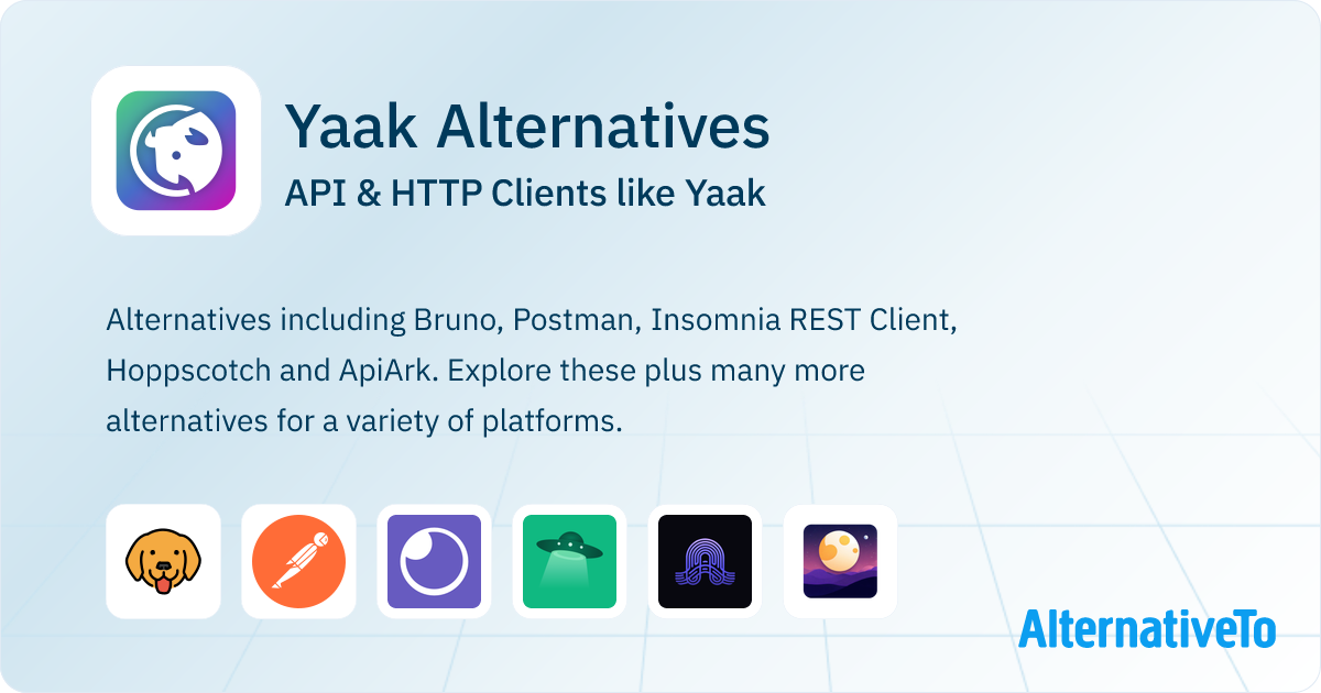 Yaak Alternatives: Top 12 API & HTTP Clients | AlternativeTo