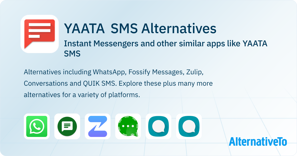 YAATA SMS Alternatives: Top 12 Instant Messengers & Similar Apps ...