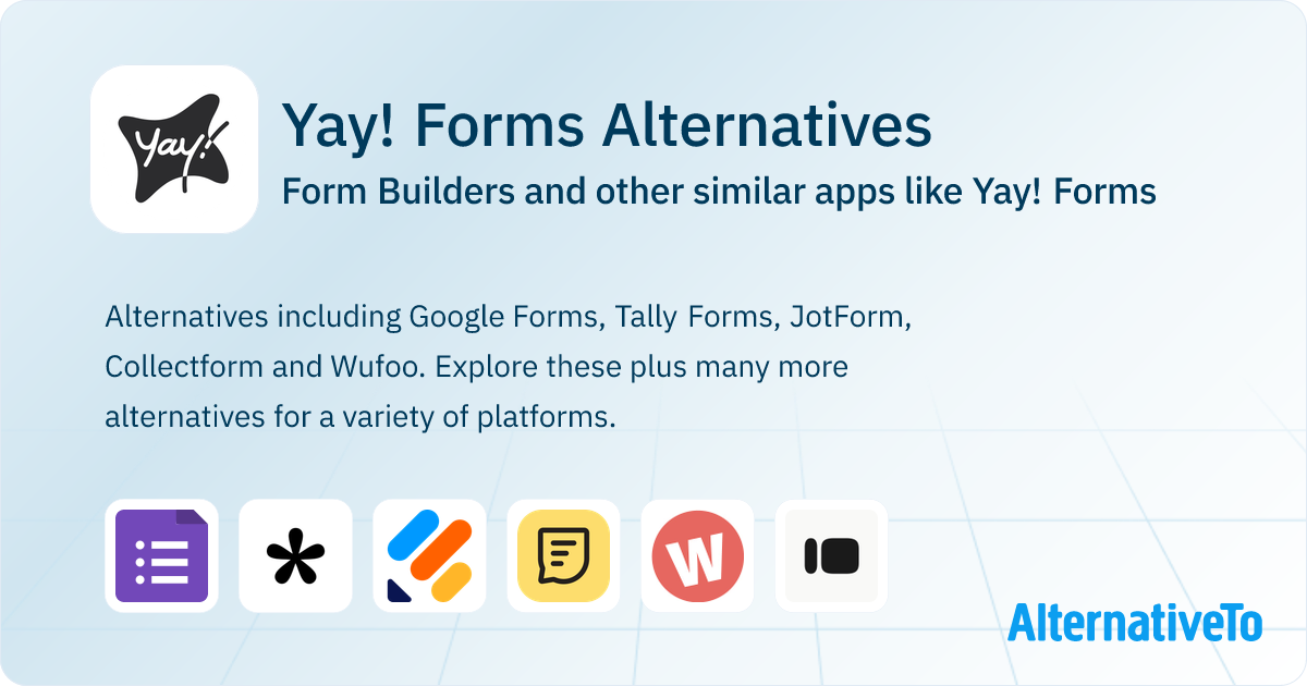 Yay! Forms Alternatives: Top 12 Form Builders & Similar Websites ...