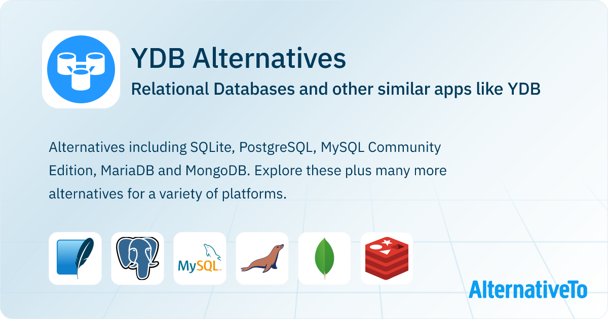 YDB Alternatives: Top 12 Relational Databases & Similar Apps ...