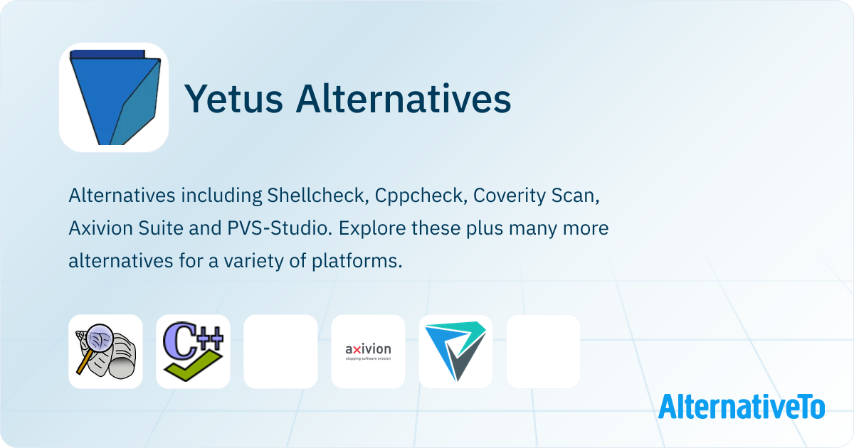 Yetus Alternatives - Explore Similar Software | AlternativeTo