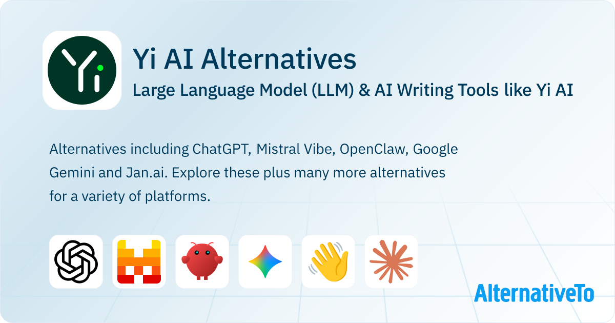 Yi AI Alternatives: Top 12 Large Language Model (LLM) Tools | AlternativeTo