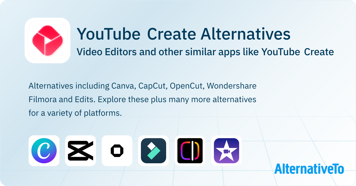 YouTube Create Alternatives: Top 12 Video Editors & Similar Apps ...