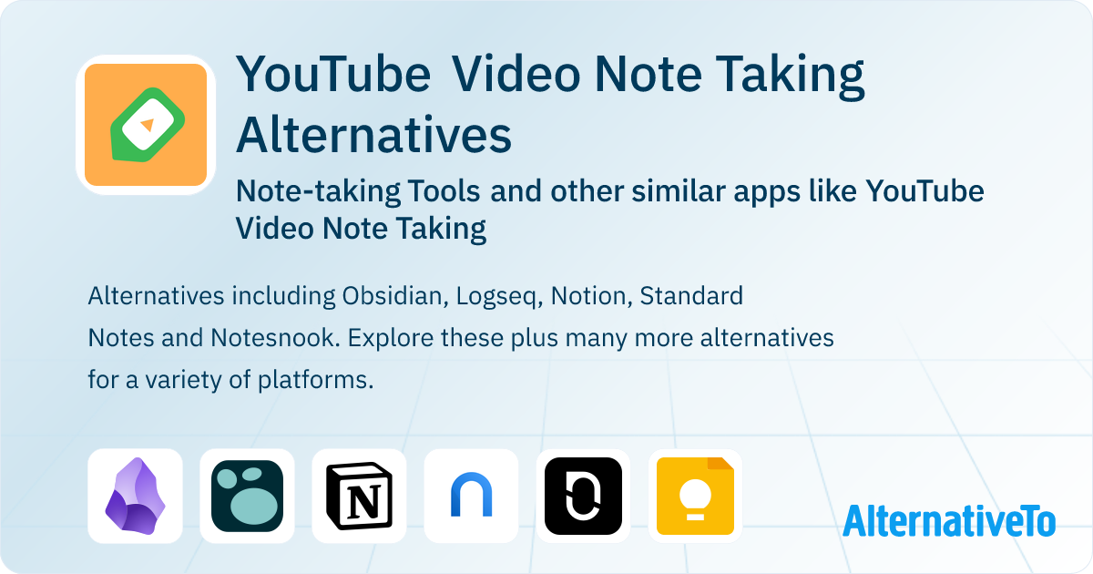 YouTube Video Note Taking Alternatives: Top 19 Note-taking Tools ...