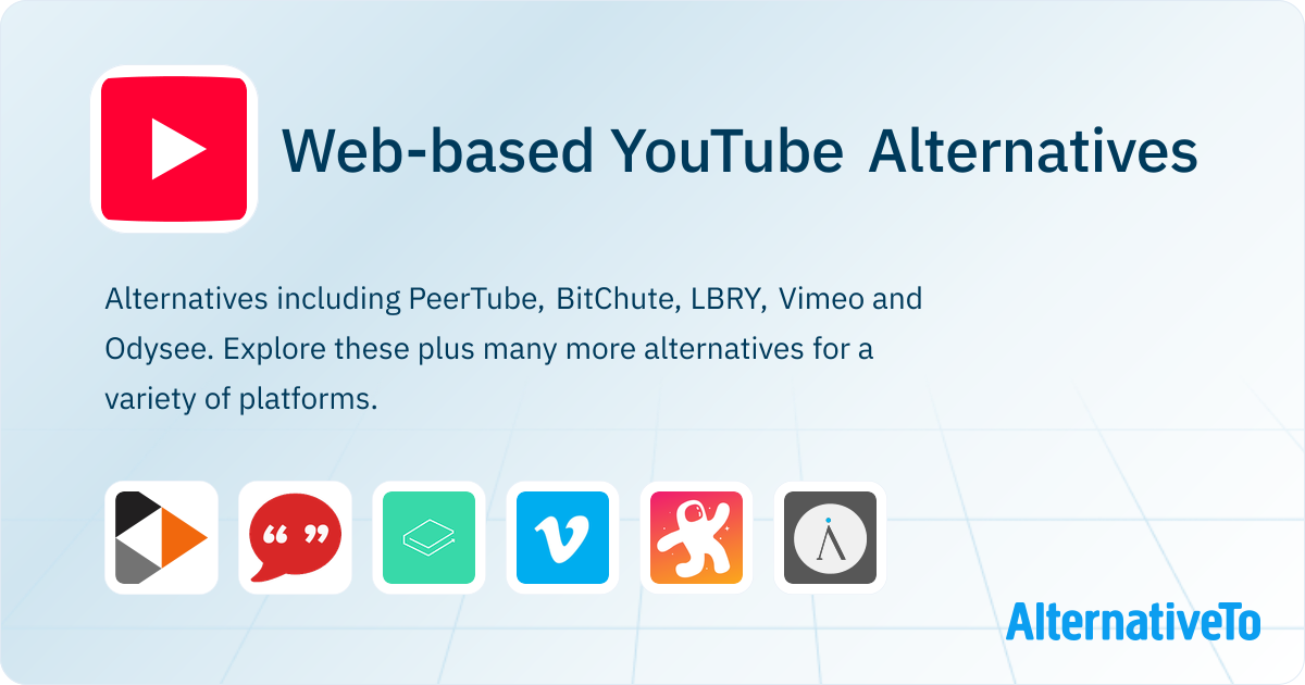 YouTube Alternatives: Top 12 Web-based Video Sharing Tools | AlternativeTo