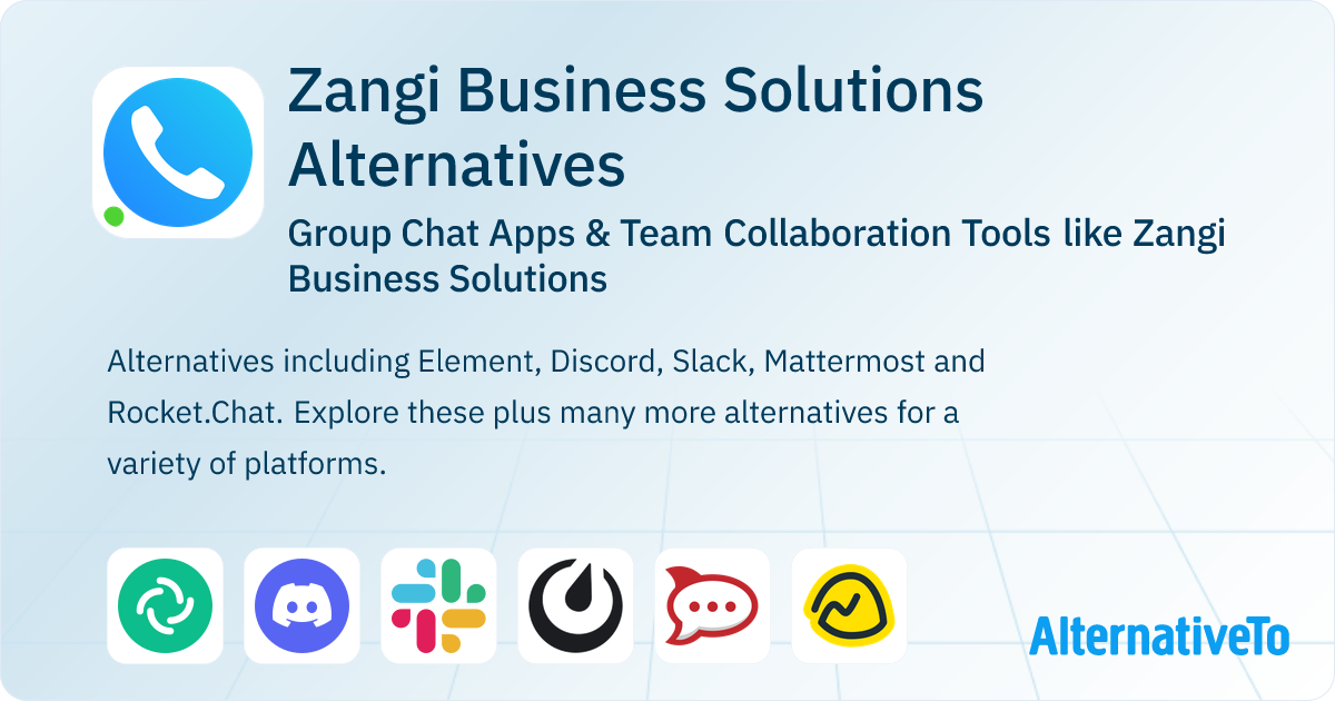 Zangi Business Solutions Alternatives: Top 22 Group Chat Apps ...