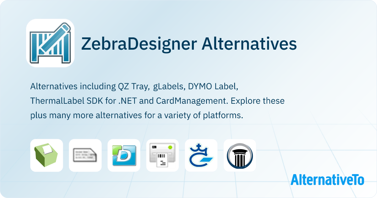 ZebraDesigner Alternatives - Explore Similar Software | AlternativeTo