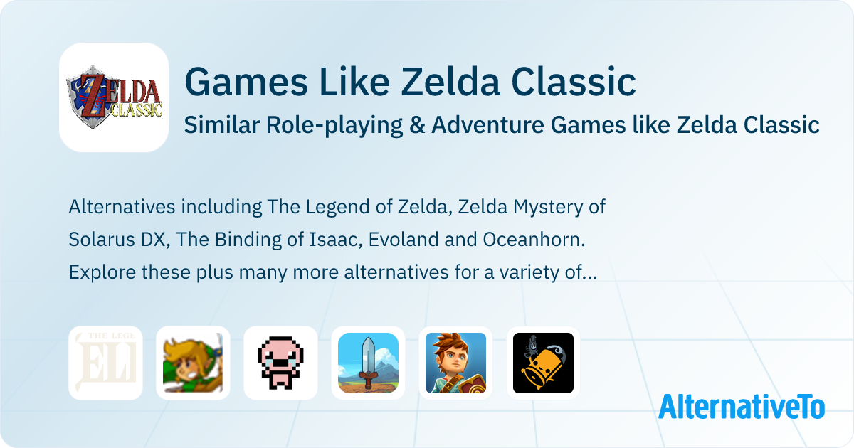 Games Like Zelda Classic: Similar Role-playing Games 2026 | AlternativeTo