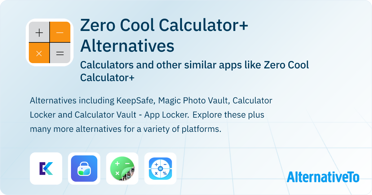 Zero Cool Calculator+ Alternatives: Top 4 Calculators & Similar Apps ...